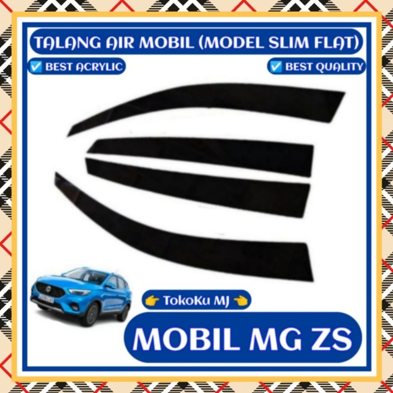 Mg ZS CAR WATER GUTTER (SLIM FLAT MODEL) 4 DOOR FULL SET | Shopee Malaysia