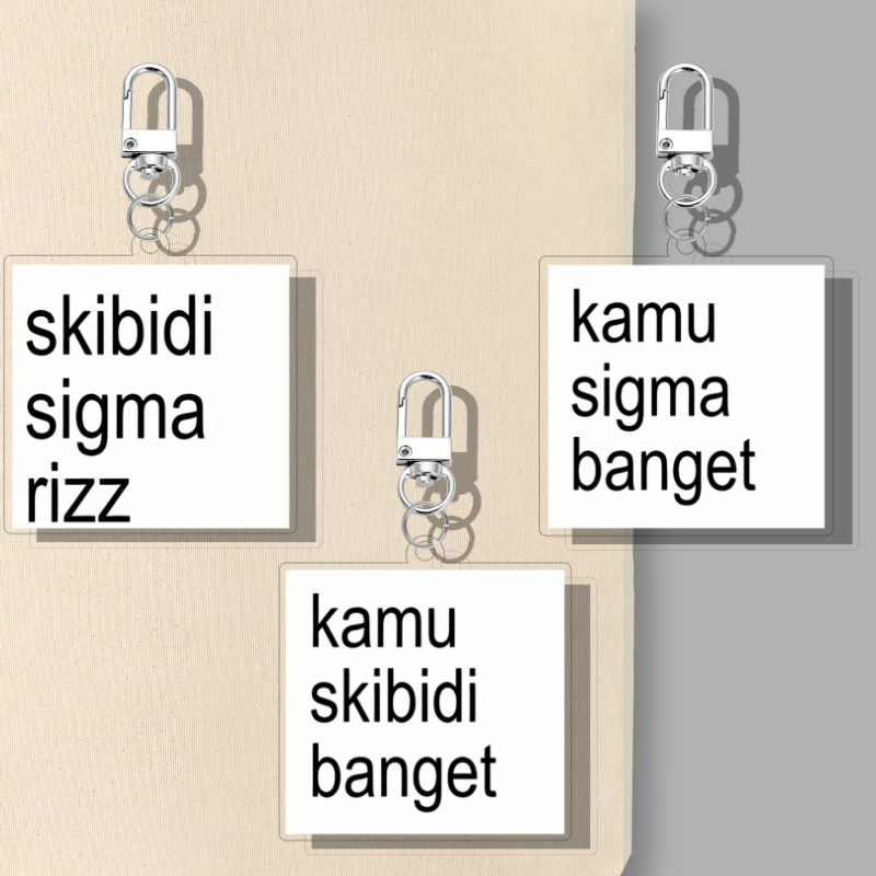 GANTUNGAN Sigma Skibidi Keychain | Sigma Skibidi UV Printed Keychain 2 ...