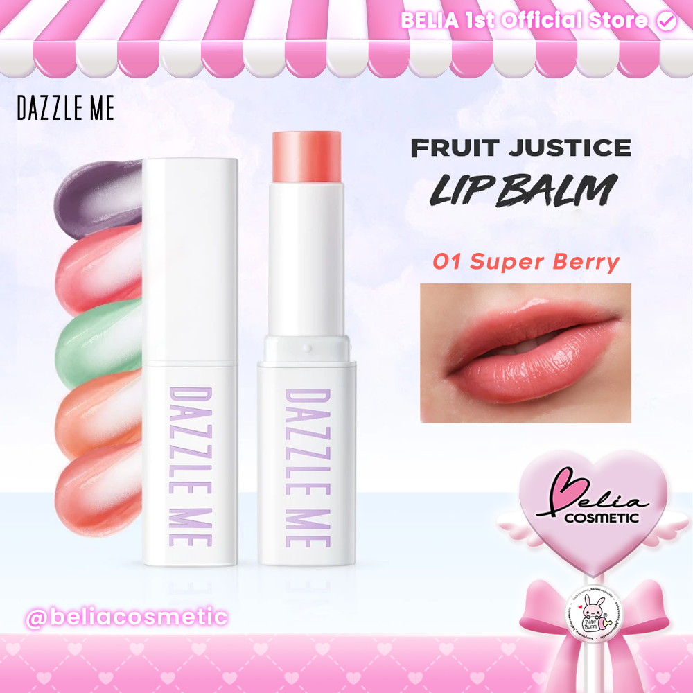Belia DAZZLE ME Fruit Justice Lip Balm 01 Super Berry | Moisturizing ...
