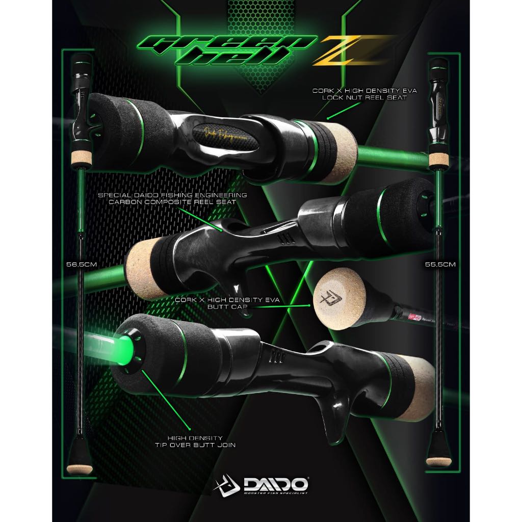 Daido Green Hell Z Spinning Solid Carbon Jig Rod 185 Cm | Shopee Malaysia
