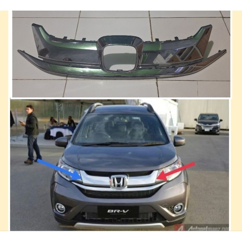 2016-2018 honda brv front grille chrome original part | Shopee Malaysia