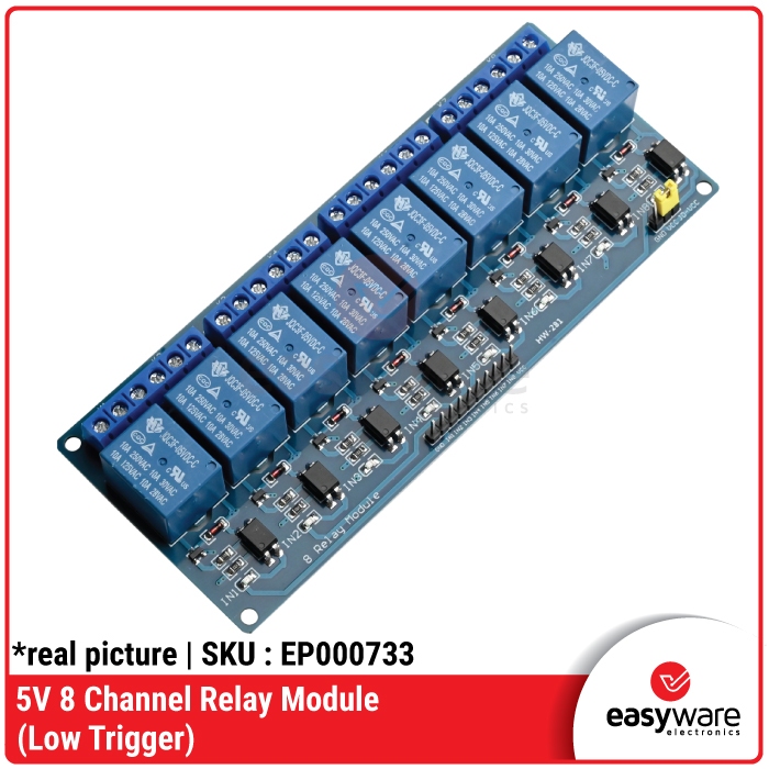 8 channel module relay 8 5V low trigger module relay | Shopee Malaysia