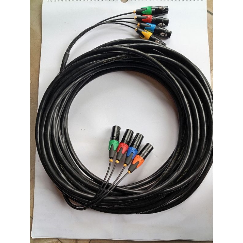 CHANEL Makita 4 channel snake cable complete with male female jacks for ...