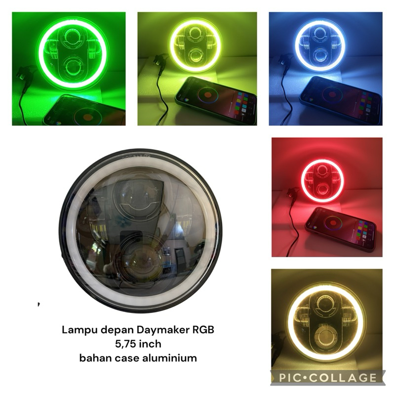5,75 inch RGB model daymaker headlights / RGB model daymaker headlights ...