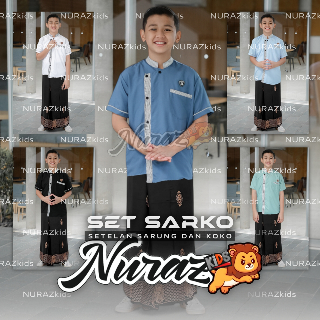 NURAZ KIDS Direct Delivery Complete Package of Boys' Sarkoci Sarong ...