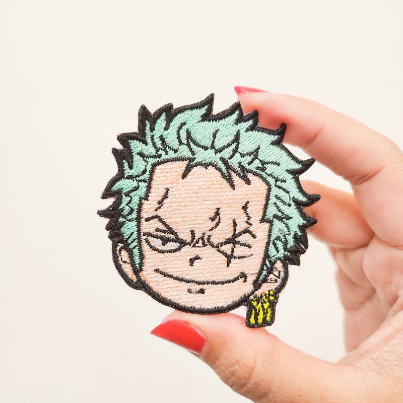 One PIECE EMBROIDERED PATCH / ZORO RORONOA EMBROIDERED BADGE / ANIME ...