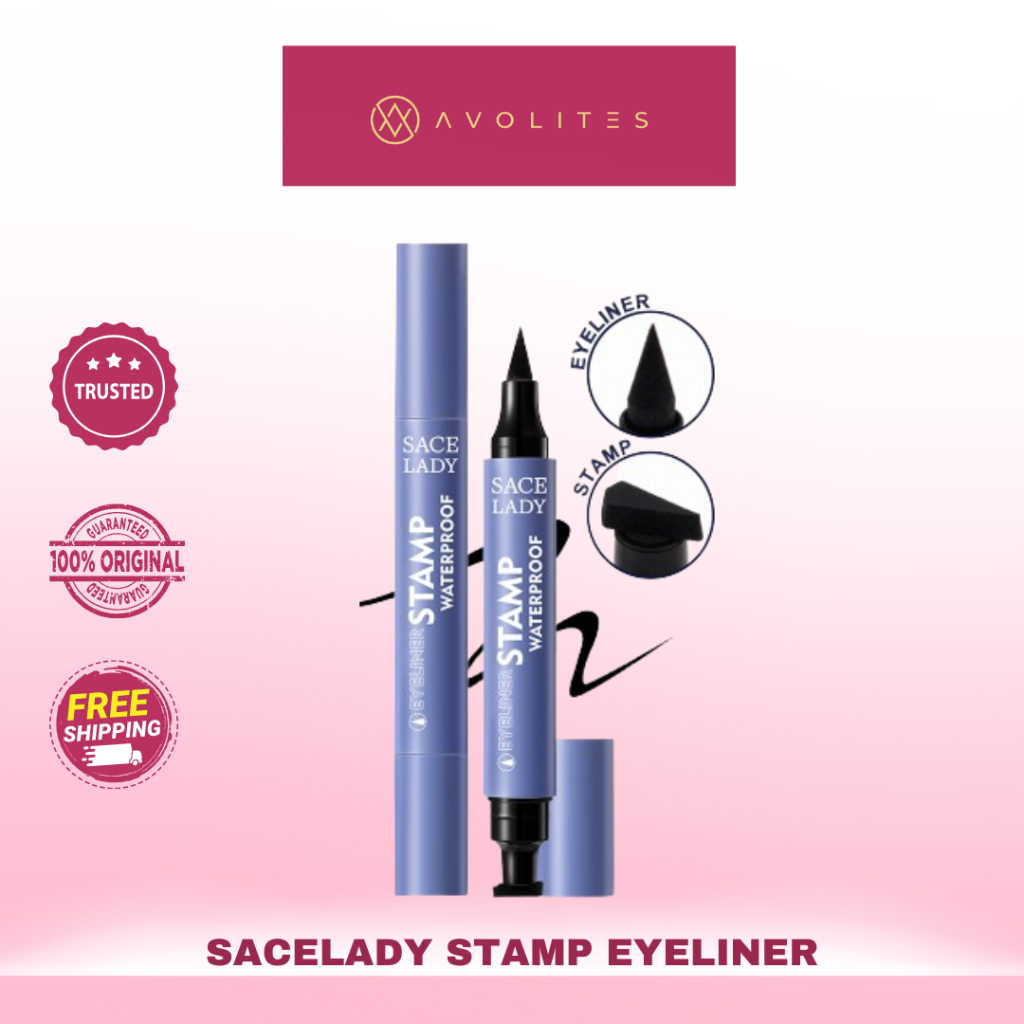 SACE LADY Stamp Eyeliner Waterproof Double Head Eyeliner Pencil Eye ...