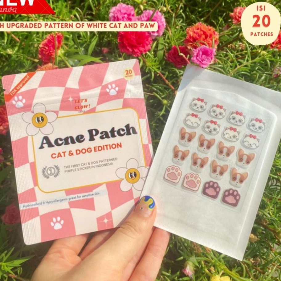 Bpom NEW PAWFECT ACNE STICKER DOG AND CAT MOTIF LETS GLOW GROUP Ori ...