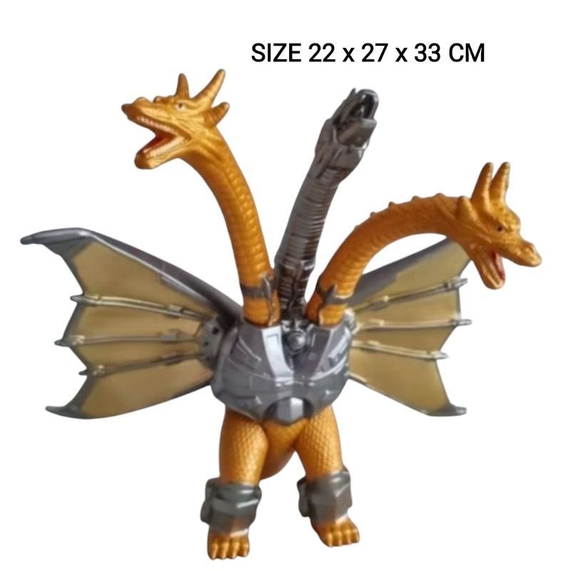 Godzilla Kaiju Monster Mecha King Ghidorah Golden Dragon Action Figure ...