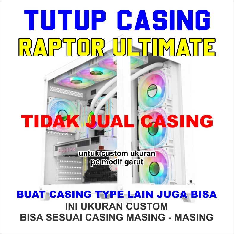 Ultimate CUSTOM PC RAPTOR SIDE PANEL ONLY CASING COVER | Shopee Malaysia