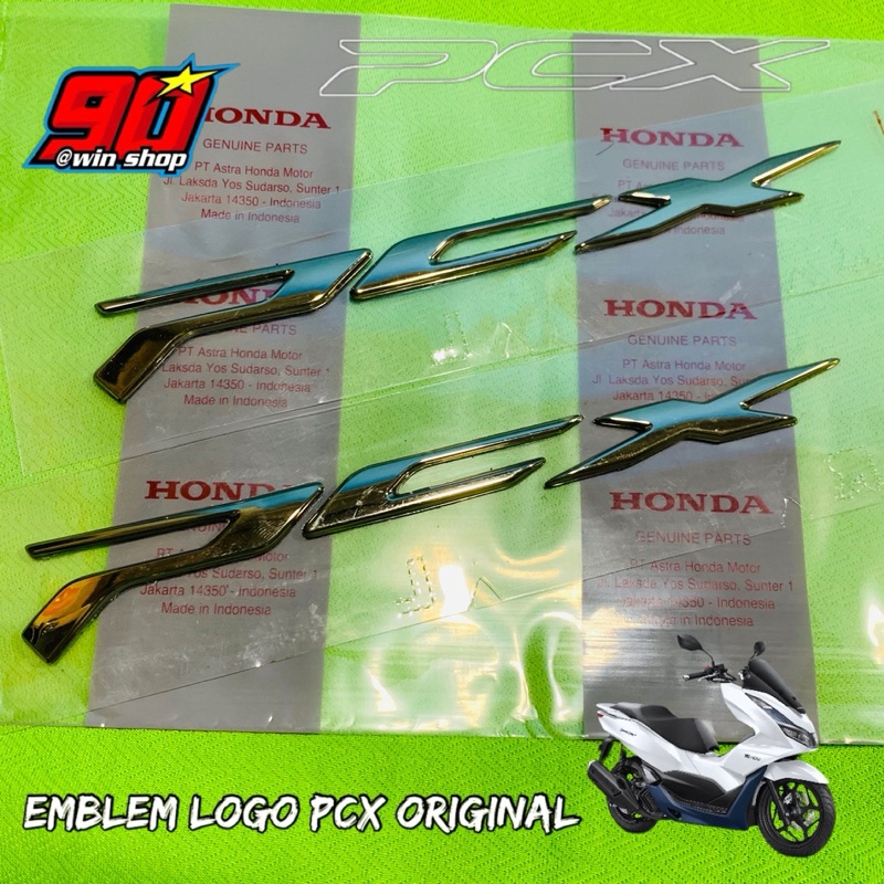 Honda PCX 150 160 logo emblem, original gold color | Shopee Malaysia