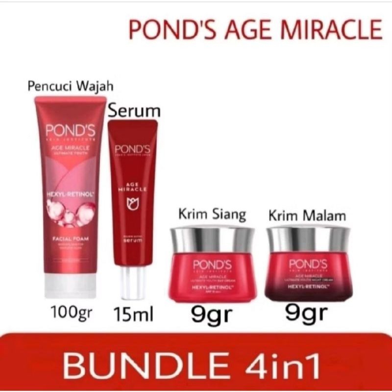 (Complete Package) Ponds Age miracle bundle 1 set | Shopee Malaysia