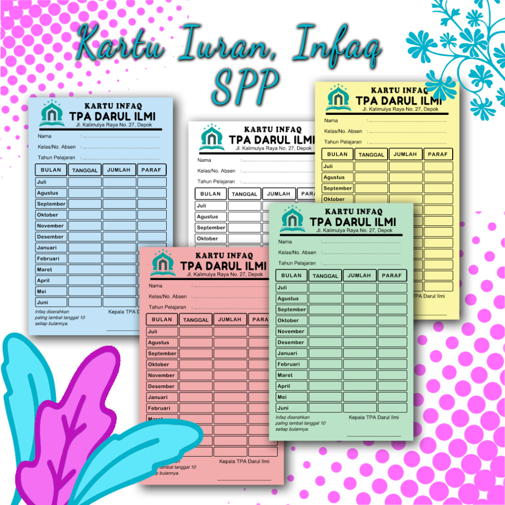 Custom Reversible SPP Infaq Contribution Card | Shopee Malaysia
