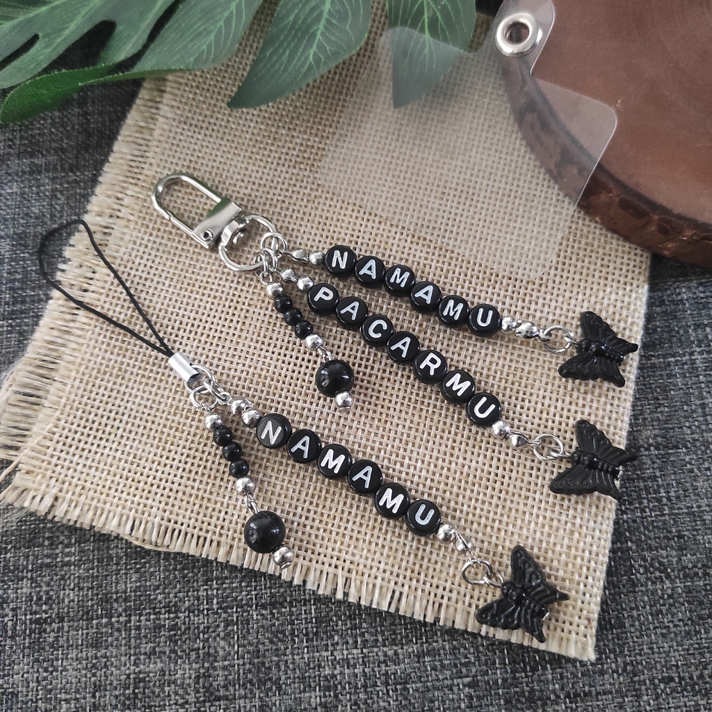 HP GANTUNGAN Custom cell phone lanyard with your name, butterfly ...