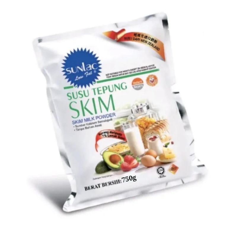 Sunlac Low Fat Malaysian Skimmed Milk Powder (750g) | Shopee Malaysia