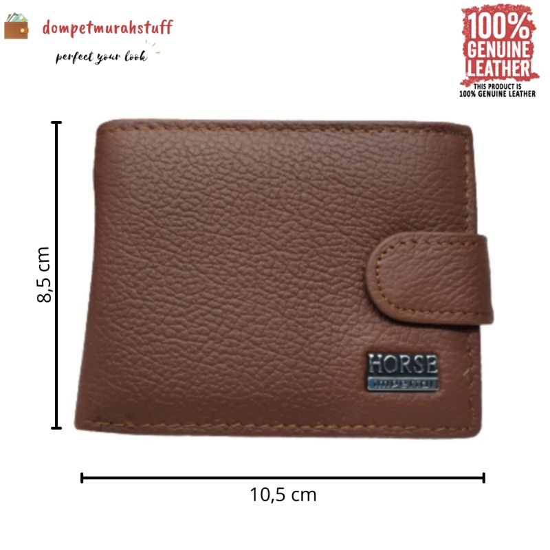 Men's wallet made of genuine premium imperial horse leather/Mini ...