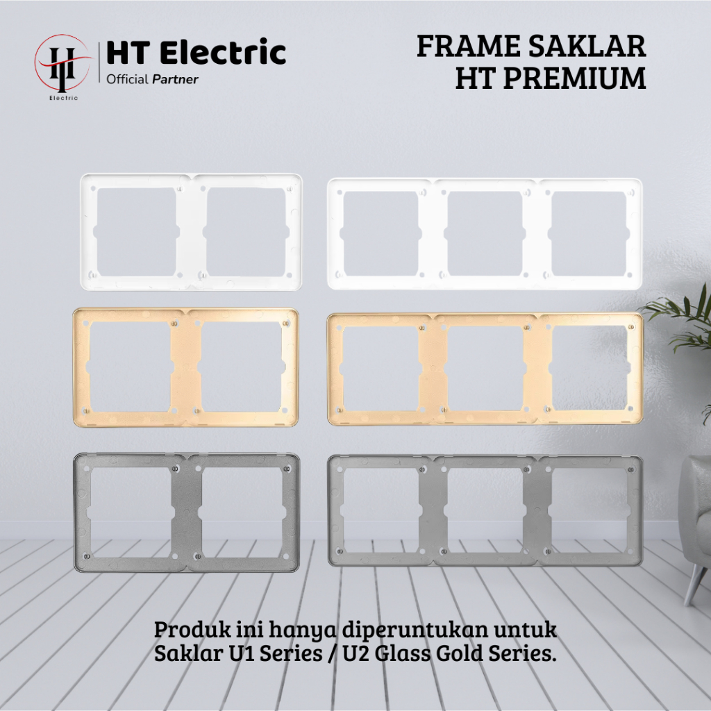 Ht Electric - Premium 2 and 3 Gang Socket Switch Frames | Durable ...