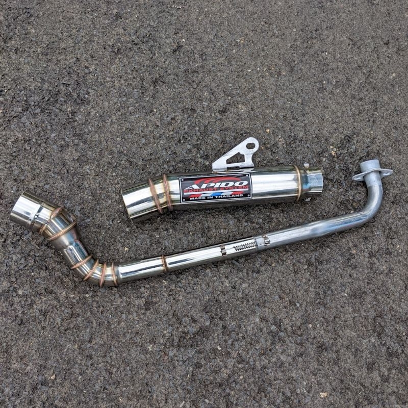 Open Spec pipe exhaust Apido Canister tube type 51mm for Wave 100 110 ...