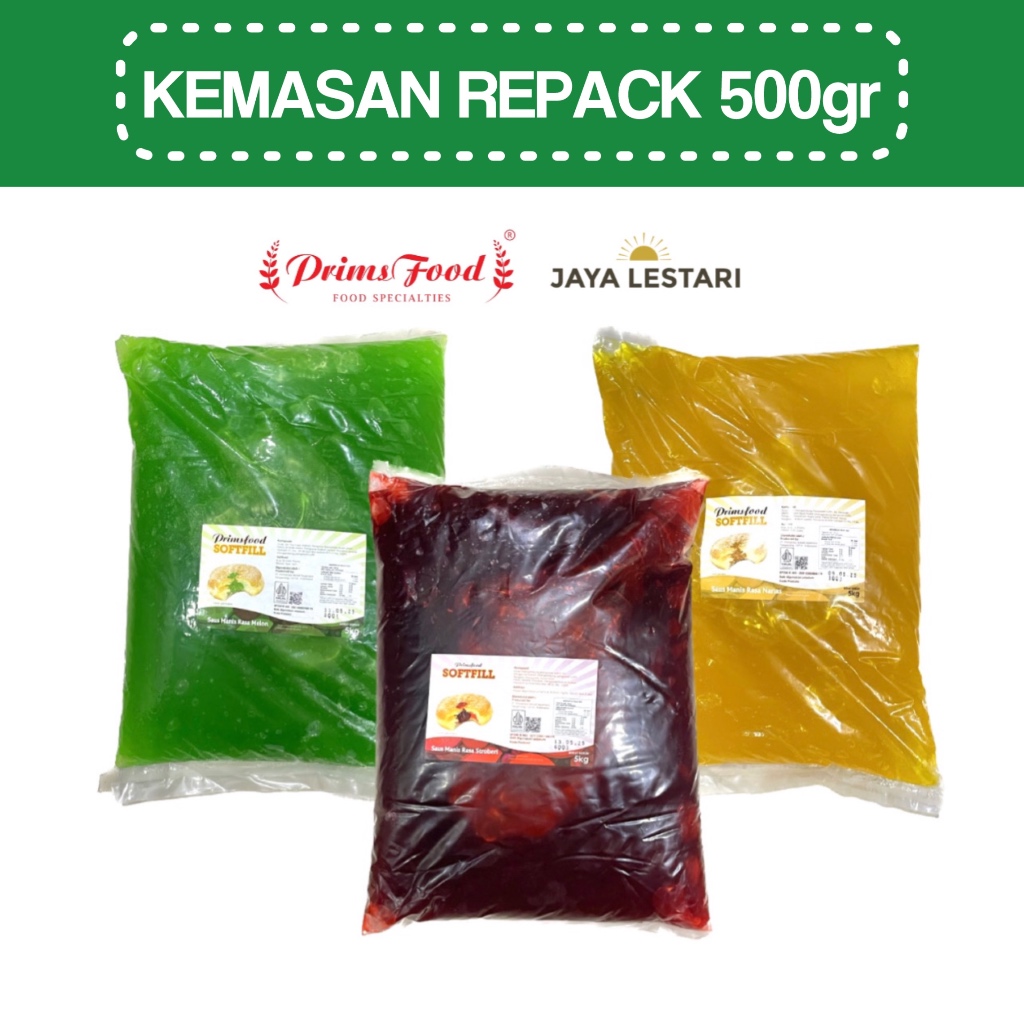 Prims Food Softfill Excellent Fruit Jam (Repack 500g) (4 Flavor ...