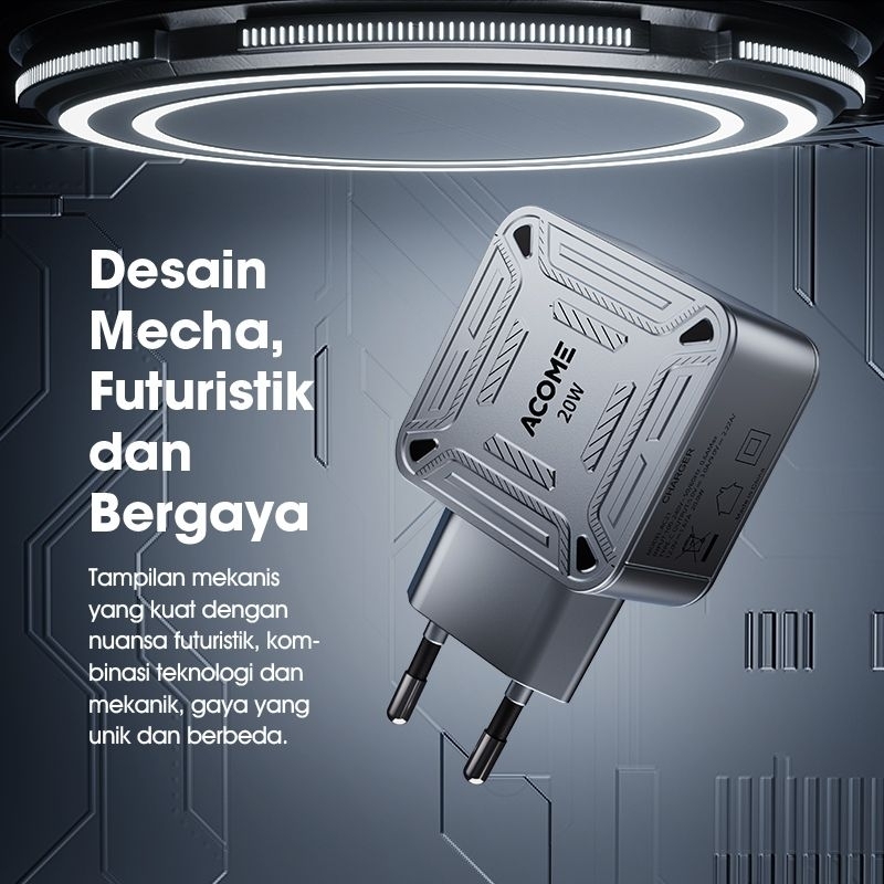 Acome AC21 Adapter Charger 3.0 20W PD Quick Fast Charging Power USB ...