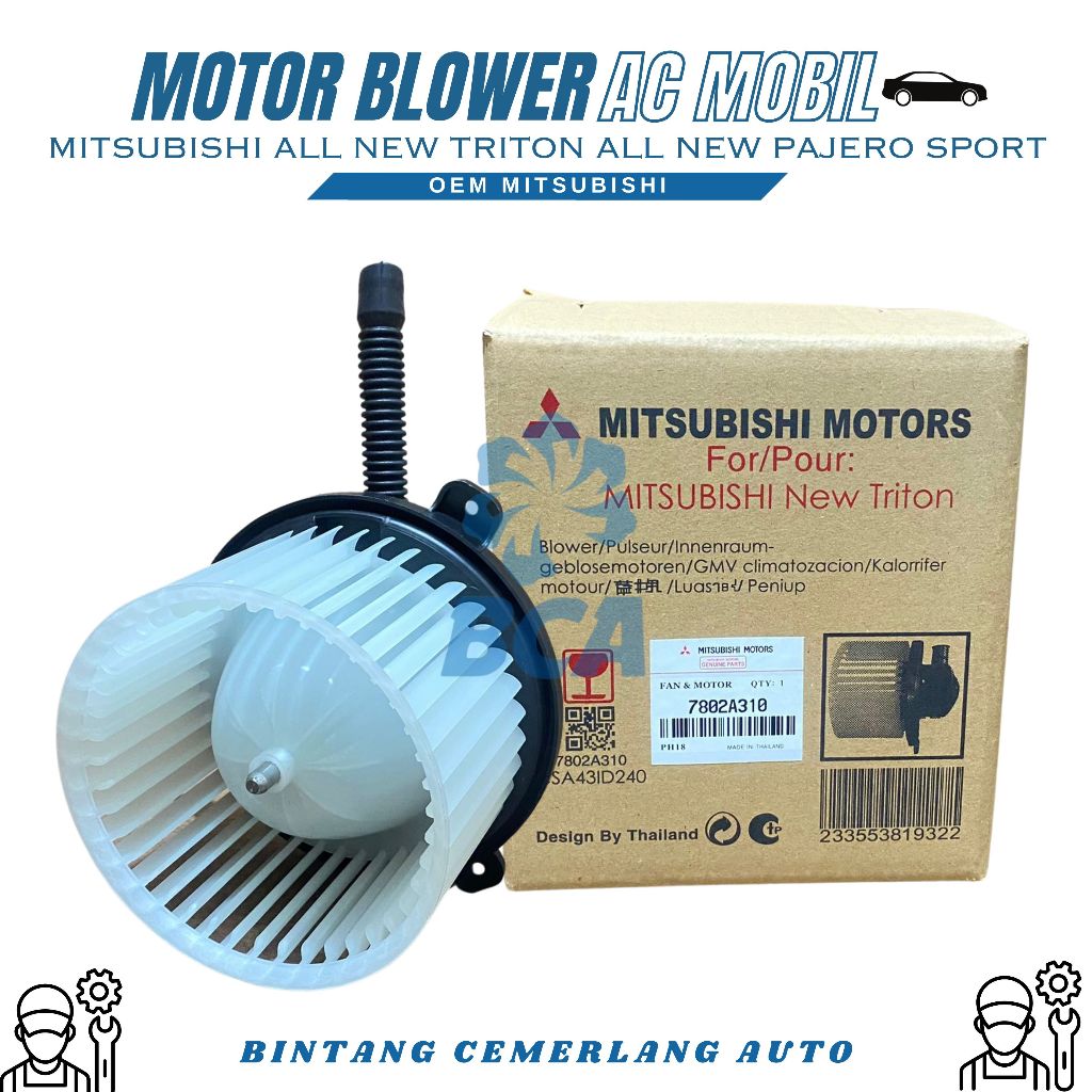 Blower MOTORCYCLE AC Mitsubishi All New Triton All New Pajero Sport ...
