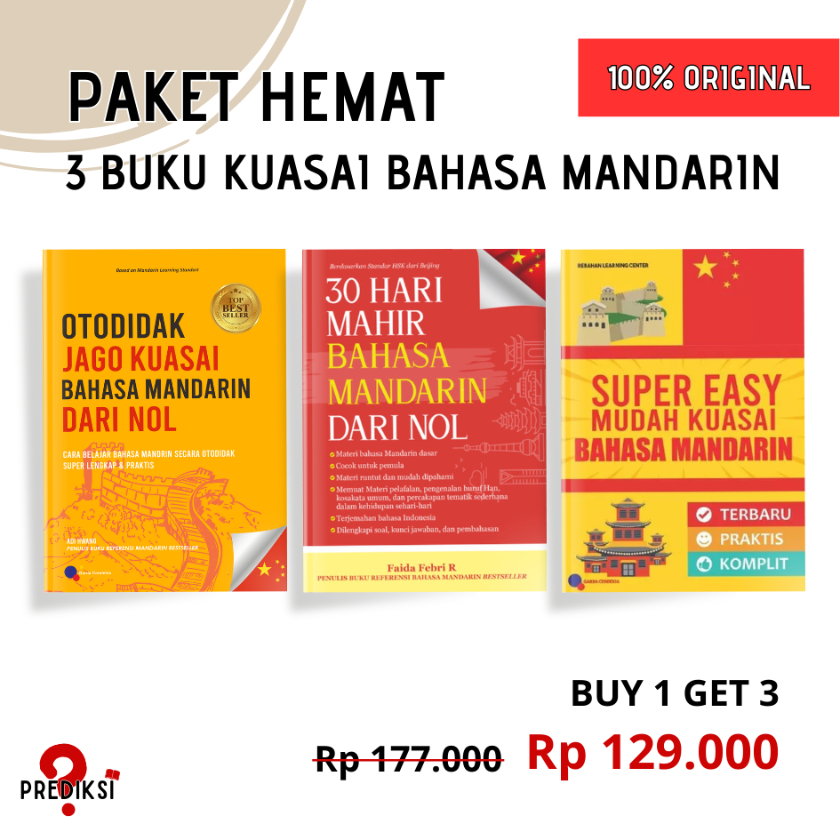 Package of 3 Self-taught Mandarin Master Books + 30 Advanced Days ...