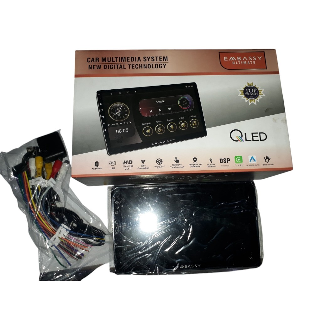 9 Inch Embassy Neptuu Ram 2 32 Android Head Unit Android Car Tv
