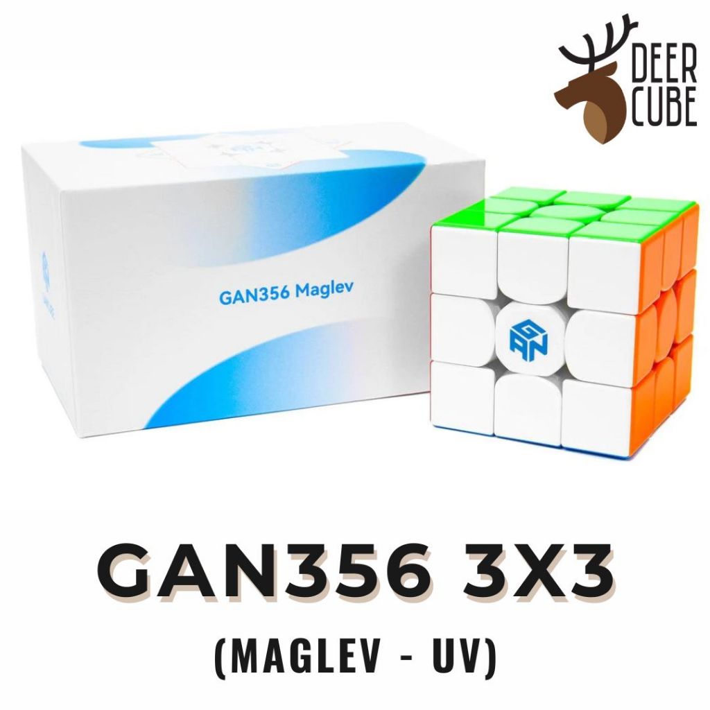 Gan356 MagLev UV-Coated 3x3 - Rubik Stickerless Magnetic GAN 356 Mag ...