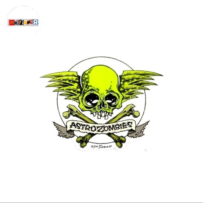 Astro zombies pushead sticker japan skull graphic logo diecut ...