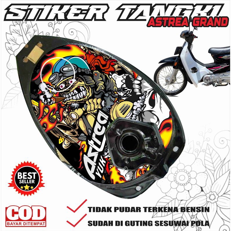 Astrea Grand Tank Sticker Grand Sticker Tank Sticker Motor | Shopee ...