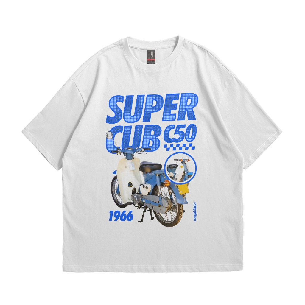 Megablast – SUPER CUB C50 VINTAGE T-SHIRT OVERSIZE COMBED 24S | Shopee ...