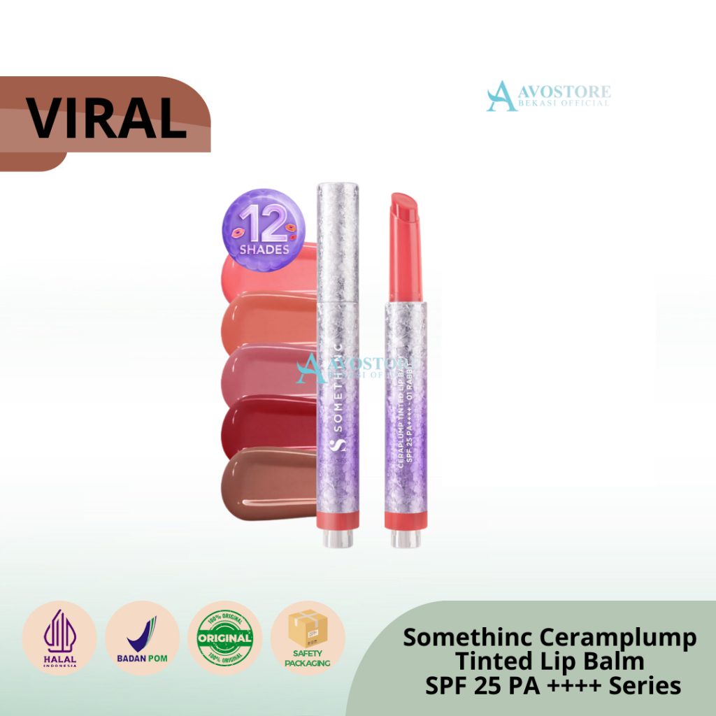 Somethinc Ceraplum Tinted Lip Balm SPF25 PA++++ Series | Shopee Malaysia