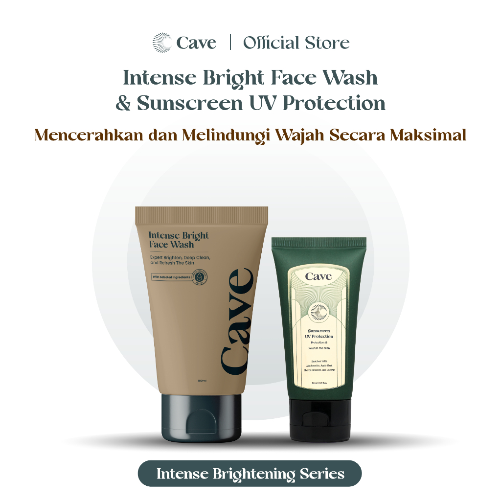 Cave Intense Bright Face Wash & Sunscreen | Shopee Malaysia