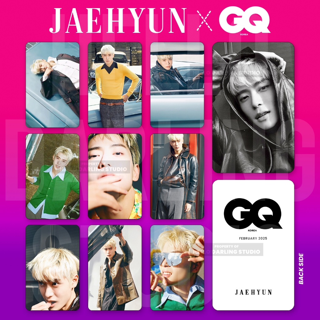 10 Pcs NCT Jeong Jaehyun GQ 2025 Photocard set. Unofficial. Fan Made. | Shopee Malaysia