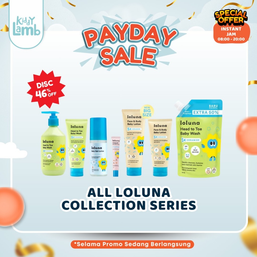 Loluna Face Body Baby Lotion and Wash / Head To Toe Baby Wash / Baby ...