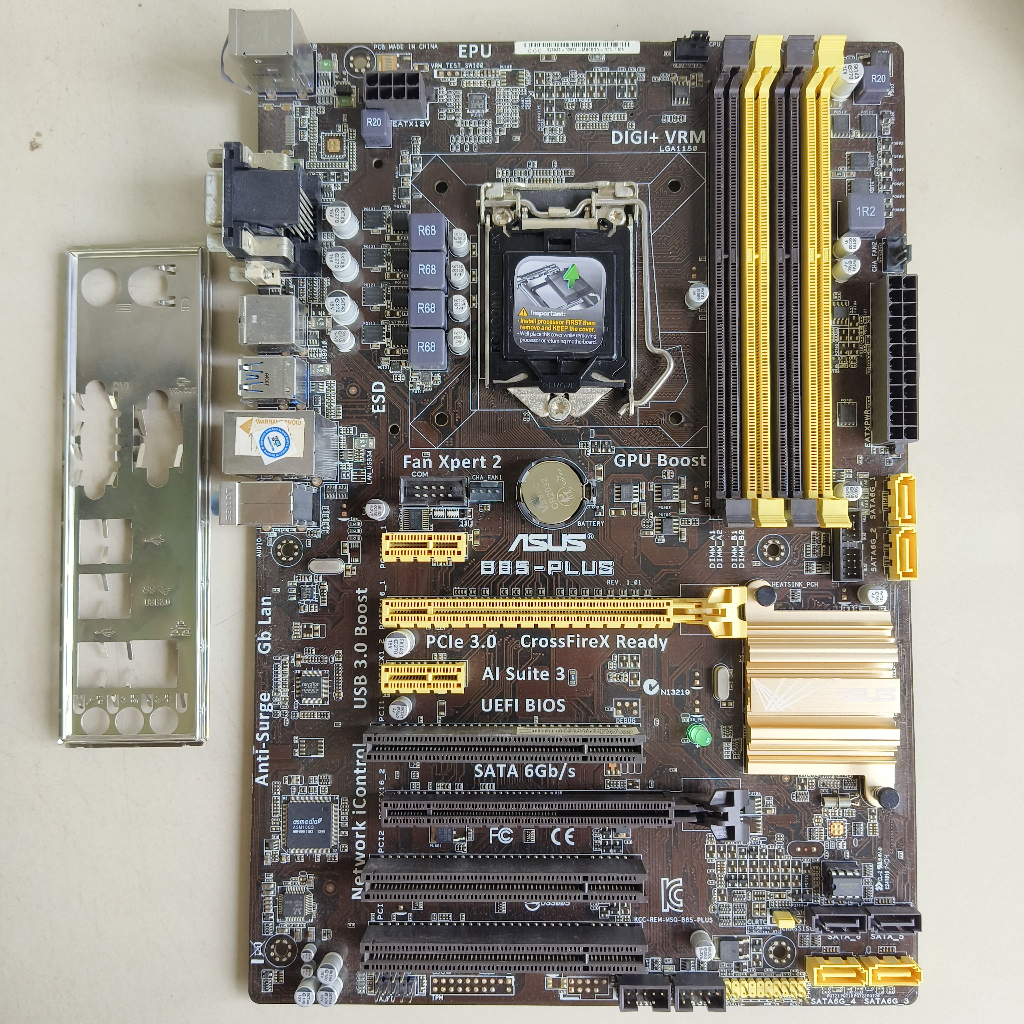 Motherboard GAMING ASUS B85-PLUS LGA 1150 DDR3 GEN4 STANDARD ATX | Shopee Malaysia