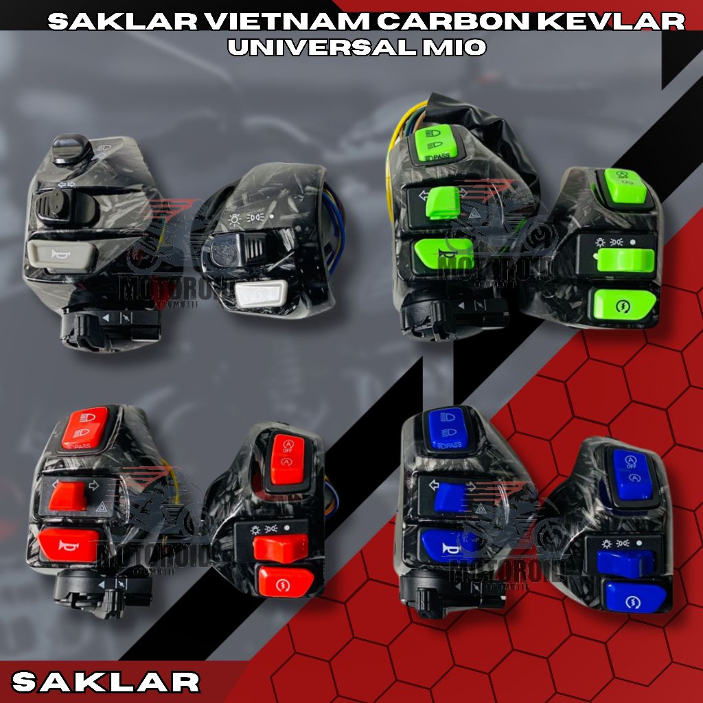 Mio Switch Set Right Left Carbon Kevlar Carbon Vietnam Universal Mio ...