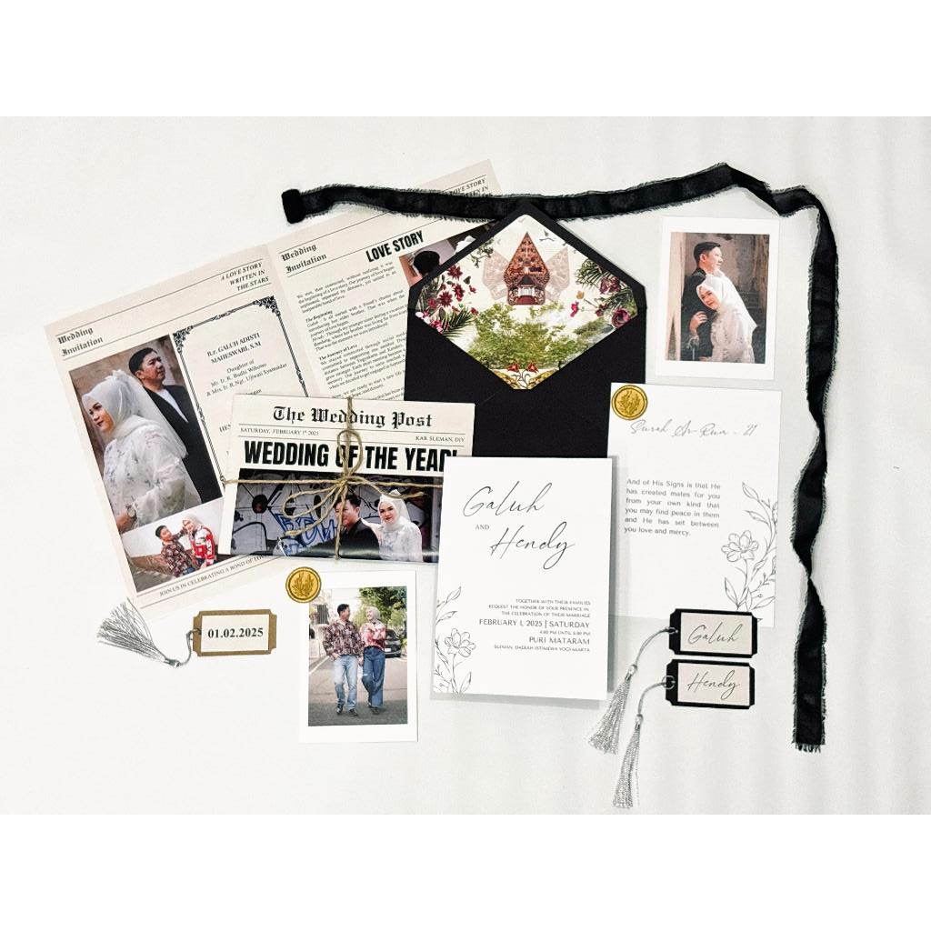 Wedding Keepsake Wedding Newspaper Newspaper Invitation Custom Rustic ...