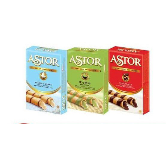 Astor wafer roll 40gr - astor matcha - astor chocolate | Shopee Malaysia