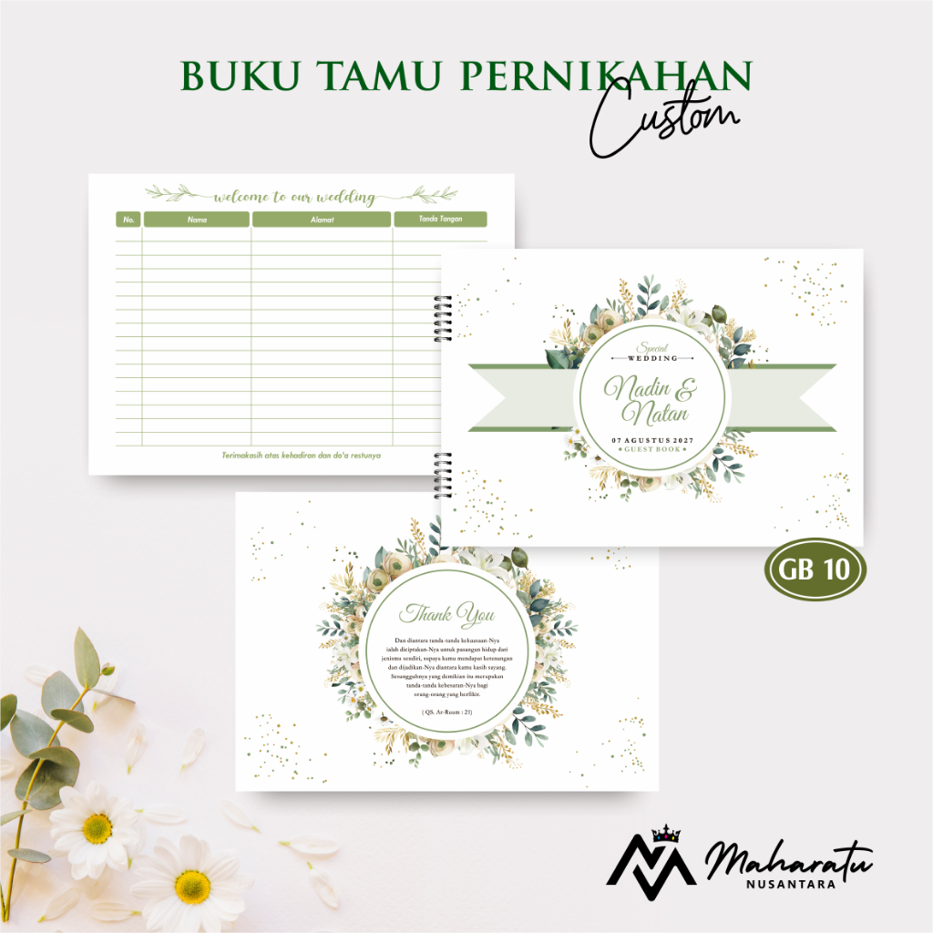 Custom GUEST BOOK - SPIRAL WEDDING GUEST BOOK | Shopee Malaysia