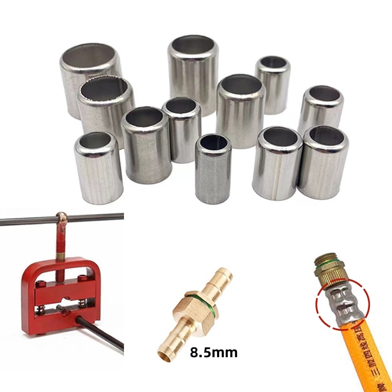 50PCS Compressor hose clamp Sleeve, Hydraulic high pressure hose clamp ...