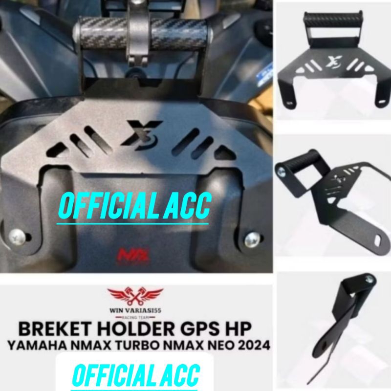 HP Nmax TURBO NEO TECHMAX 2024 2025 PNP X3 Cell Phone Holder Breket ...