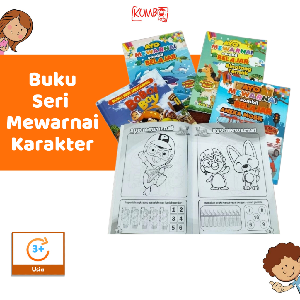 Counting and Writing Coloring Educational Book for Kindergarten ...