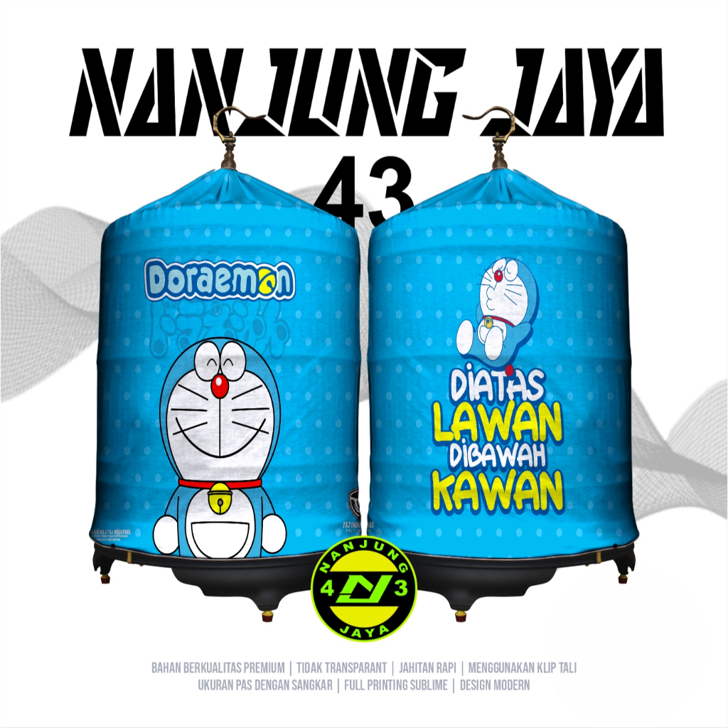 Kerodong FULL PRINTING CARTOON MURAI CAGE SERIES - DORAEMON | Shopee ...