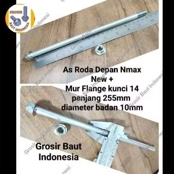 New Nmax Front Axle Set + Nuts | Shopee Malaysia