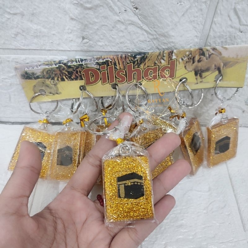 GANTUNGAN Kaaba Keychains/Hajj Umrah souvenirs- 1 Dozen Acrylic Kaaba ...