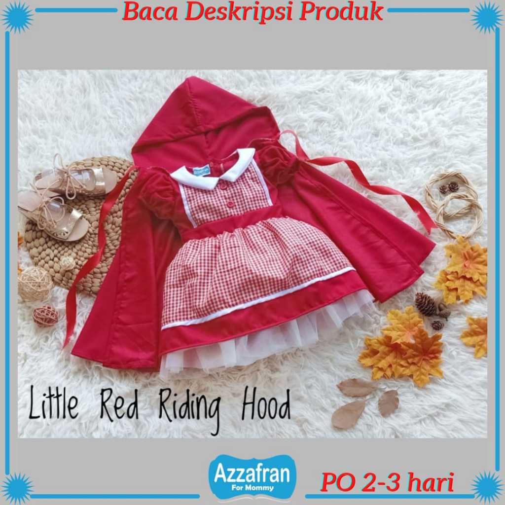 MERAH Little Red Riding Hood | Girls and Adult Dresses | Red Veil ...