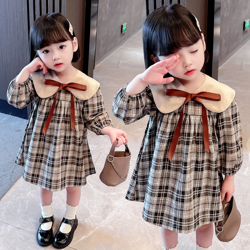 Latest cute models of dresses for children aged 1-5 years with ribbon ...