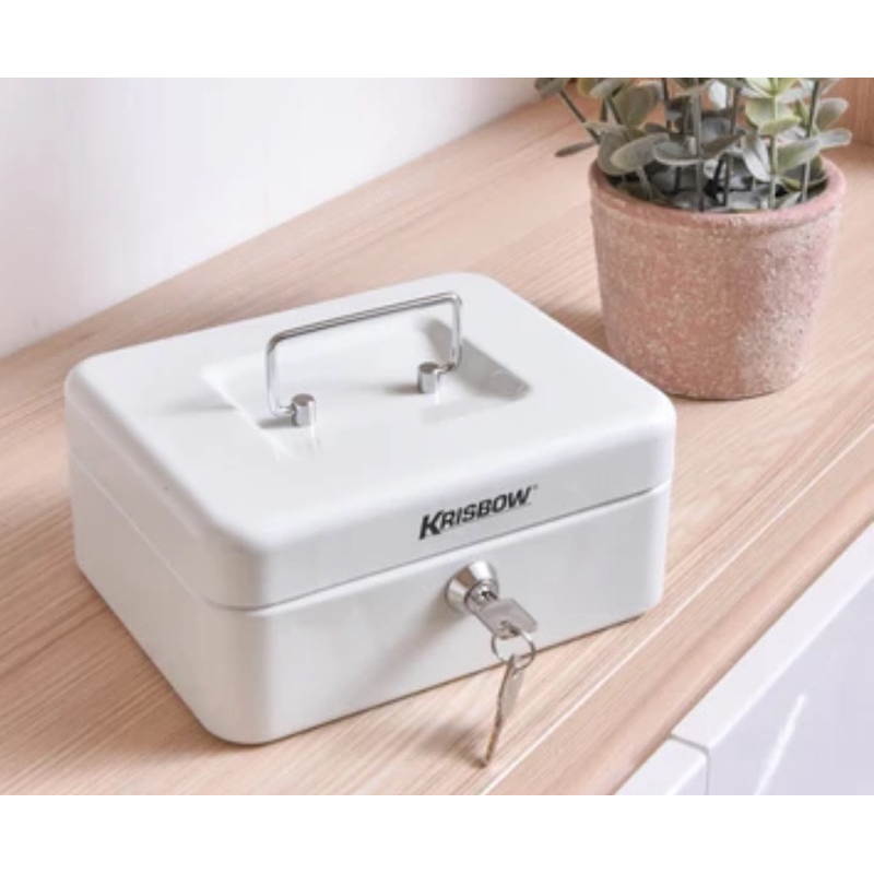 Krisbow Cash Box 20 Cm / Money Box with Lock | Shopee Malaysia
