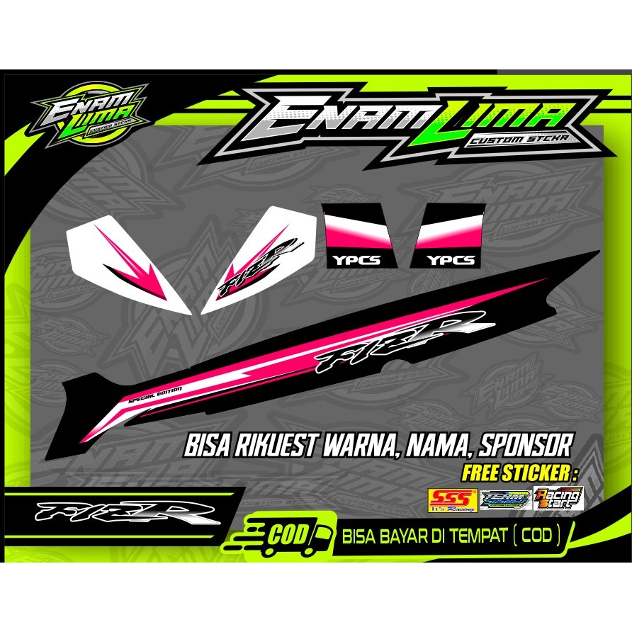 HITAM PUTIH Striping fizr striping f1zr stickers les striping fizr ...